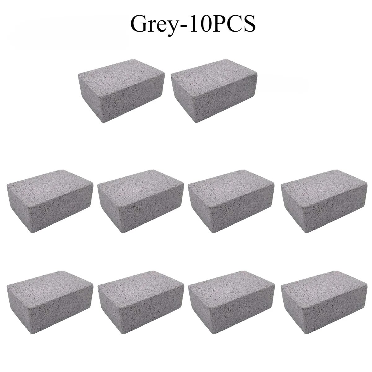 Чистящий кирпич для гриля, серый, 10PCS1
