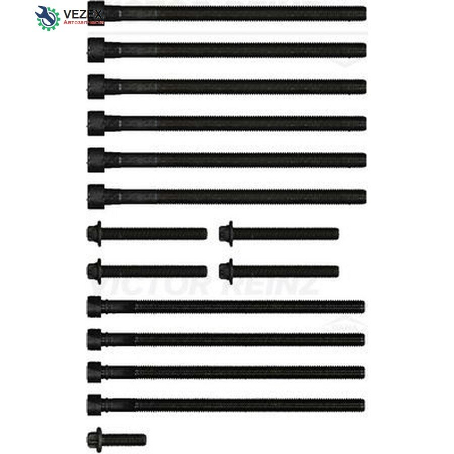 VICTOR REINZ 14-10010-01 Комплект болтов ГБЦ