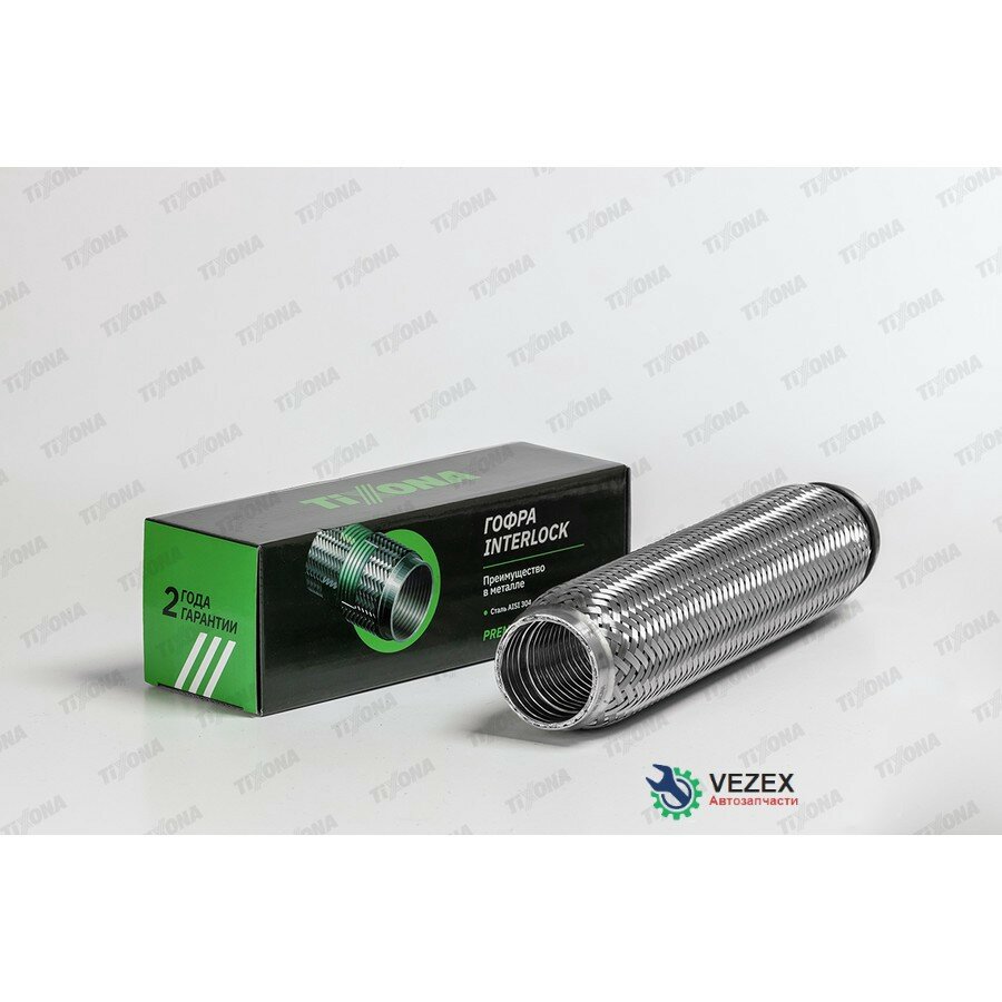 TIXONA P50320 Труба гофрированная (сталь 304 с внутренним металлорукавом) 50/320 P50320
