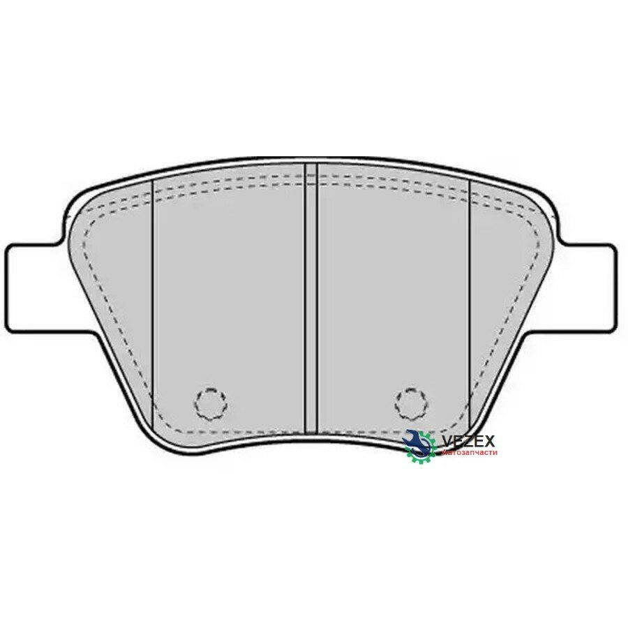 FREMAX FBP1663 колодки дисковые задние! с антискрип. пл.\ Audi A3, VW Golf, Skoda Superb 1.2-3.2 08>