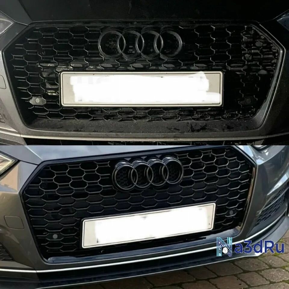 Держатель номеров, Крепление рамки номеров Audi A5 B9