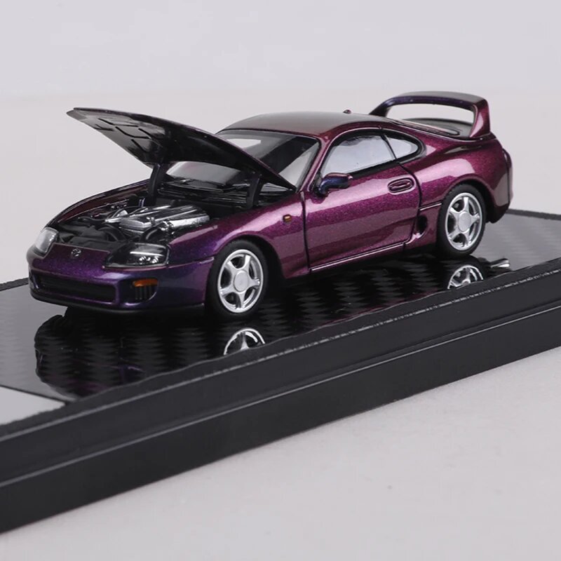 Модель автомобиля Burago Supra A80 1:64 Фиолетовый, Фиолетовый, фиолетовый