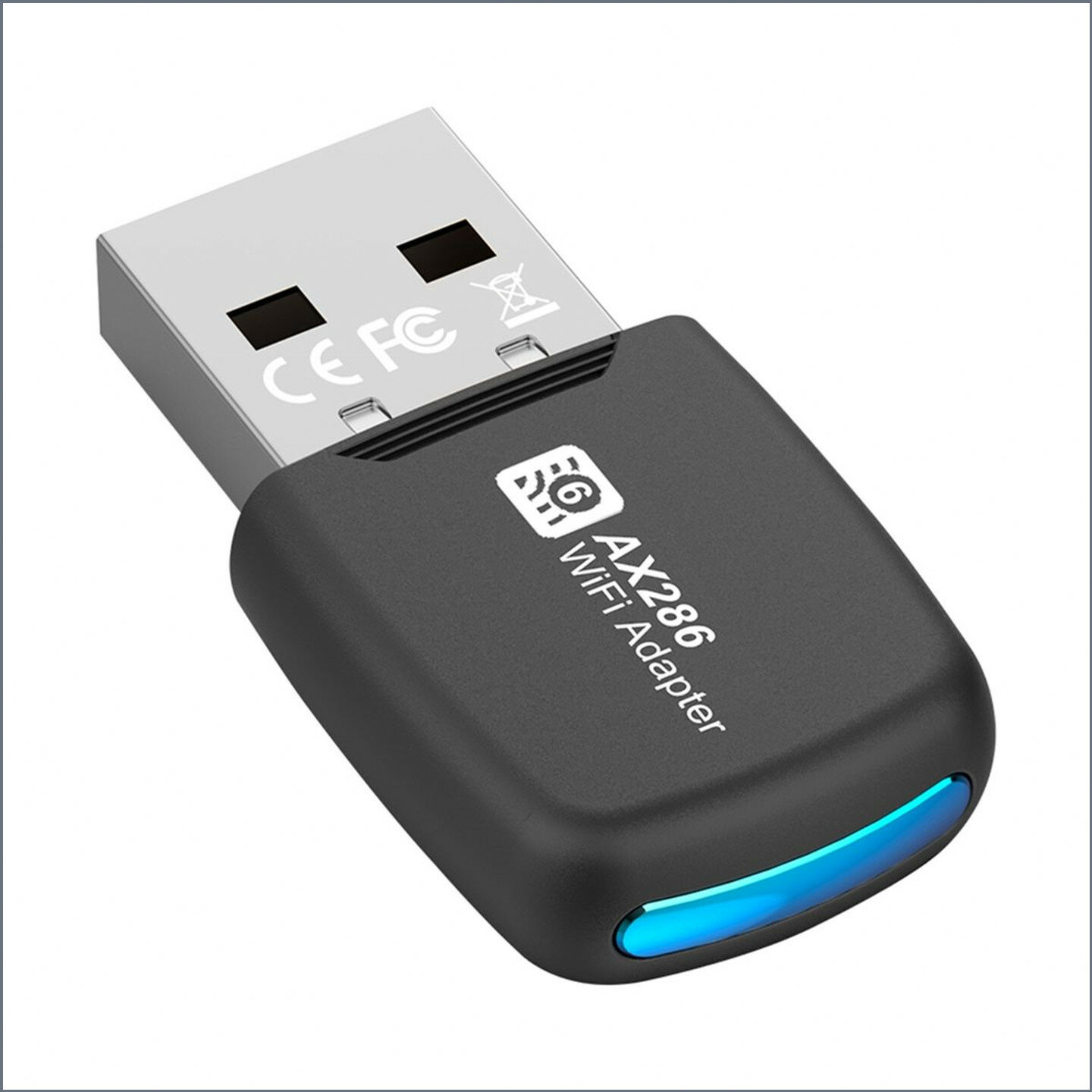 USB WIFI 6 Сетевая Карта 286 Мбит/с 802.11ax Dongle 2.4GHz WiFi Lan Адаптер Драйвер Бесплатный для ПК Ноутбука