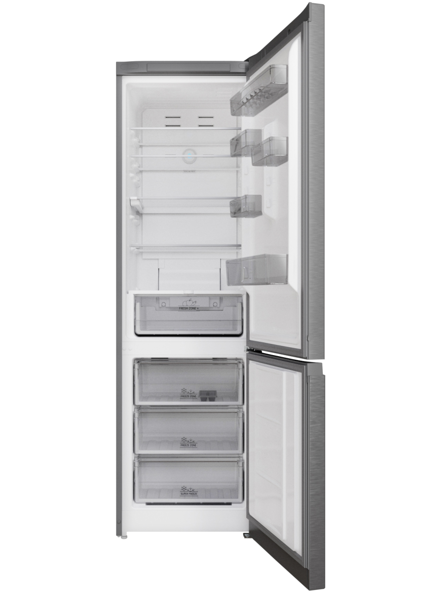 Холодильник Hotpoint HT 7201I DX O3 двухкамерн. общий объем 357л нержавеющая сталь мат. инвертер (869892400550)
