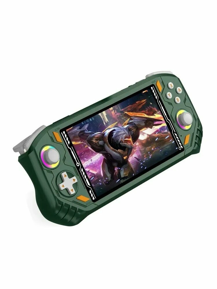 AISLPC RG52 Pro Max Игровая консоль , 5,5-дюймовый сенсорный экран, 8+128G, Система Android 13 . Армейский зеленый