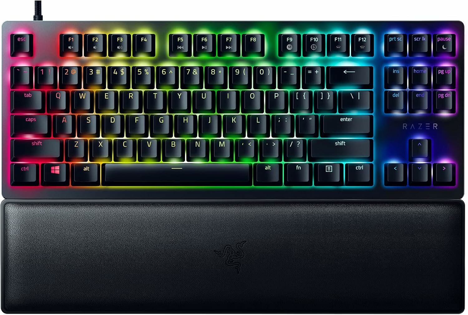 Клавиатура Razer Huntsman V2 Tenkeyless Purple Switch черный (RZ03-03940800-R3R1)