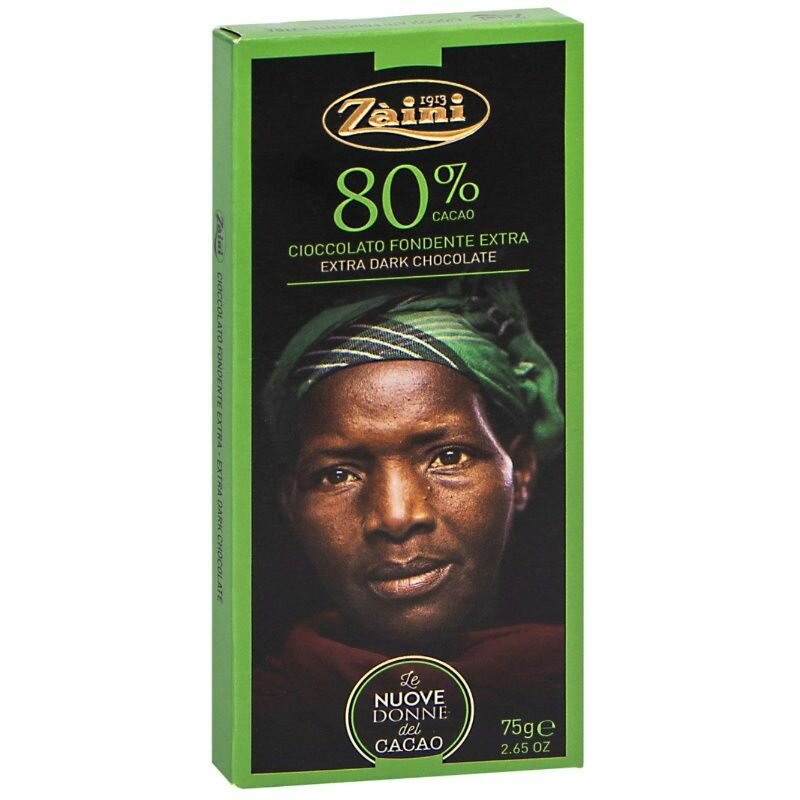 Шоколад ZAINI темный шоколад 80% "Women of cocoa" 75г