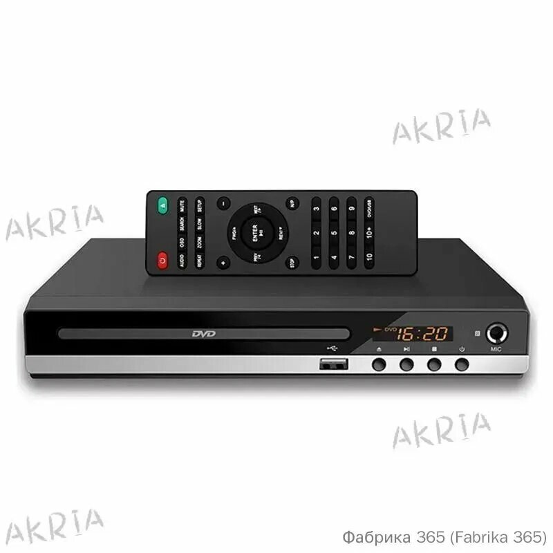 DVD-плеер с поддержкой 1080P, объемным звуком Dolby 5.1 и функцией исправления ошибок