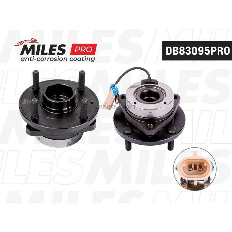 MILES DB83095PRO Ступица с подшипником передняя + ABS CHEVROLET EPICA/EVANDA 02-07. ()