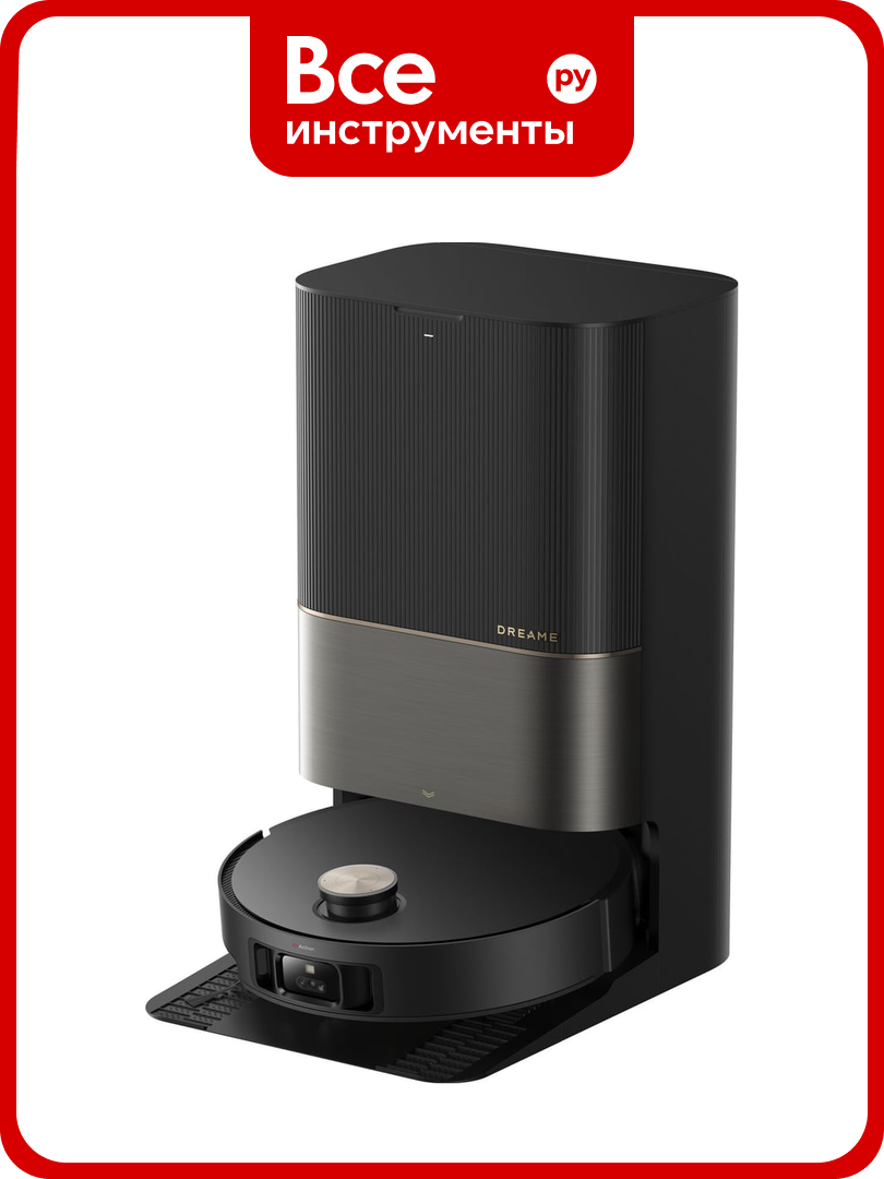 Робот‑пылесос DREAME X50 Ultra Complete Black RLX85CE‑4 с LDS‑датчиком, HEPA‑фильтром тонкой очистки и Wi‑Fi управлением