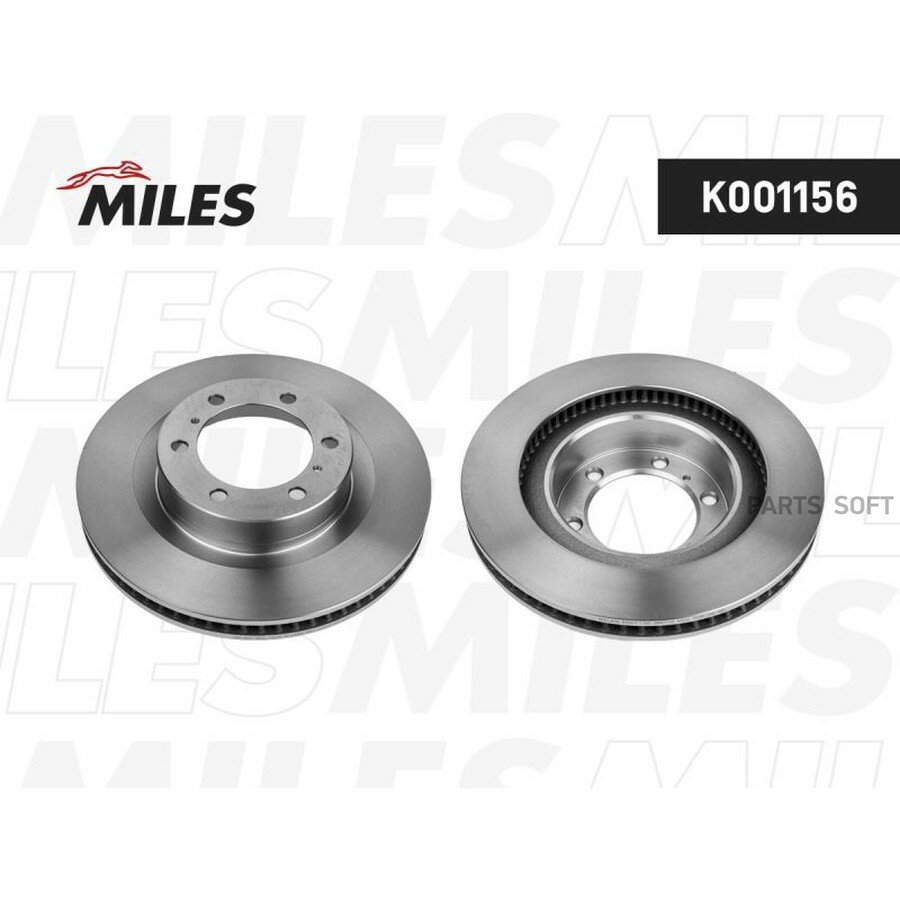 MILES K001156 Диск тормозной TOYOTA LAND CRUISER PRADO (J150) 10- передний ()