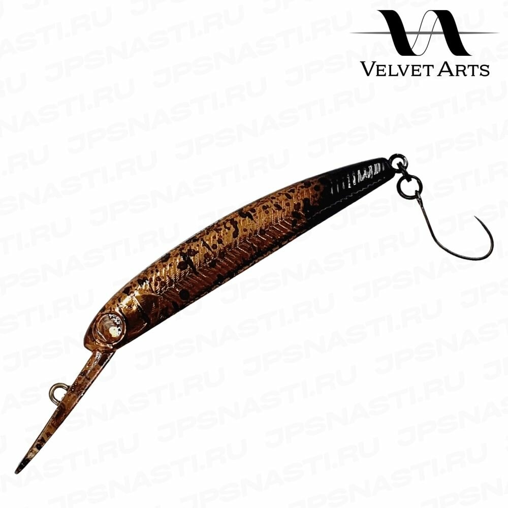 Японский воблер на форель VELVET ARTS x HMKL Zagger 50 HF, 1.3 г, #60 Seacret Copper / Форелевые приманки / Универсальный воблер для рыбалки