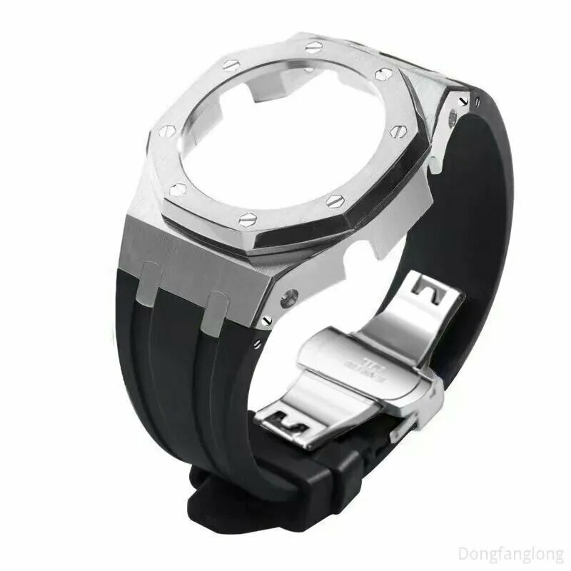 Gen4 Комплект модификации для Casio GA2100 GAB2100, Каучуковый ремешок + рамка ободка корпуса для GA2110
