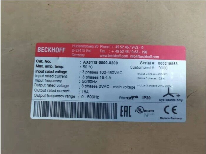 Модуль Beckhoff AX5118-0000-0200