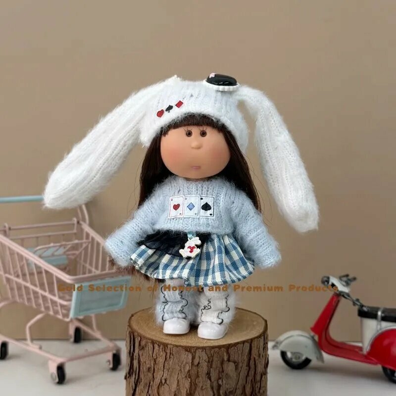 Мини-кукла 14 см с одеждой, сувенирная игрушка для детей