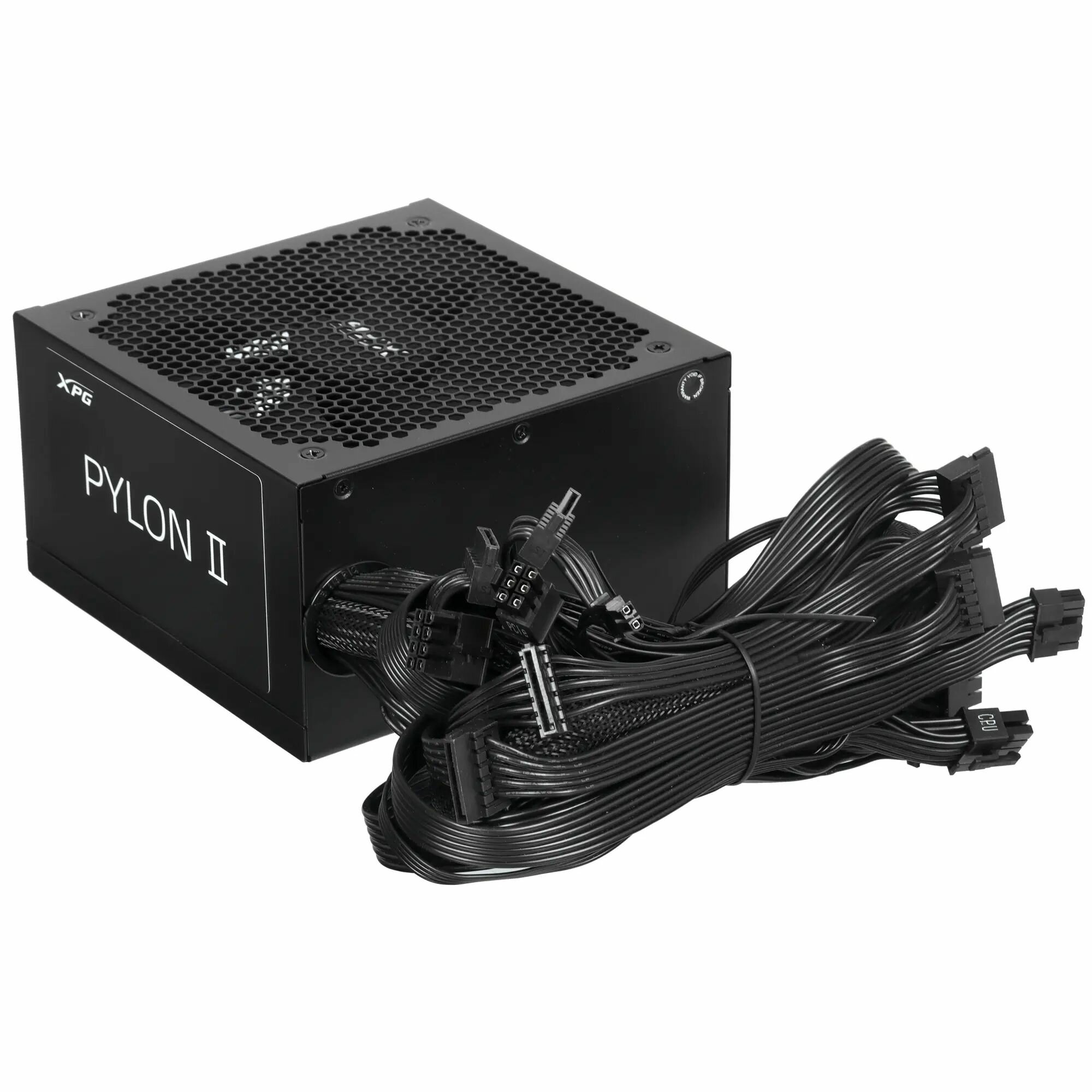 Блок питания ADATA XPG PYLON II BRONZE 650W 80 Plus Bronze (PYLONII650B-BKCEU) черный - ATX 24-пин, 8 pin + 8 pin CPU, 6 SATA, 2 x 6+2 pin, 12V-2x6 PCI-E