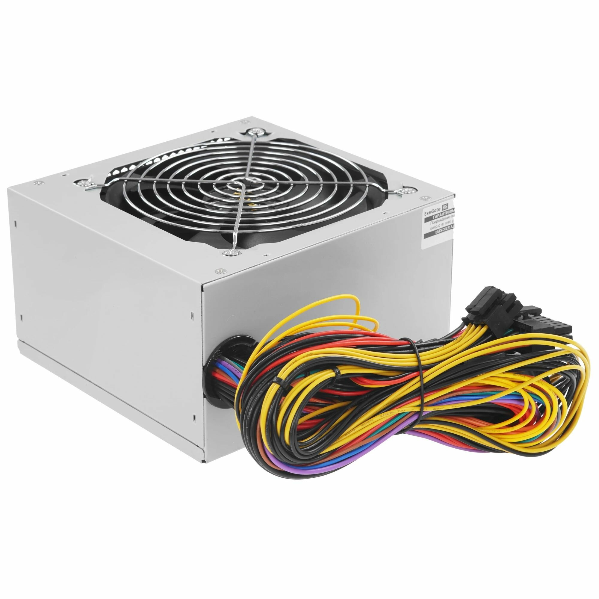 Блок питания ExeGate UN750 (EX292178RUS-PC) серый - ATX 20+4 пин, 4 pin + 4 pin x2 CPU, 5 SATA, 2 x 6+2 pin PCI-E