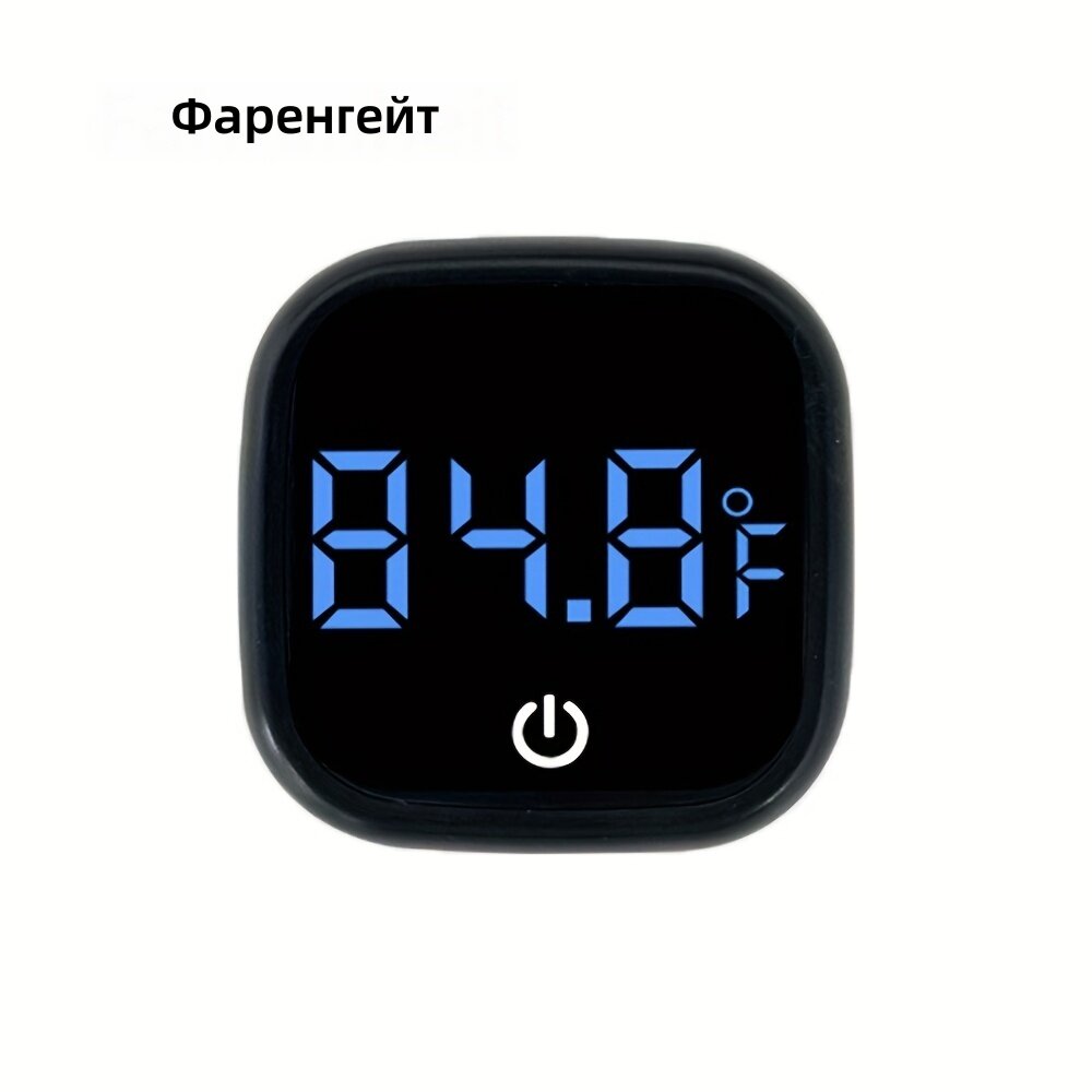 Цифровой термометр для аквариума и инкубатора, черный, модель Fahrenheit, 1 шт, с выбором шкалы Цельсия/Фаренгейта
