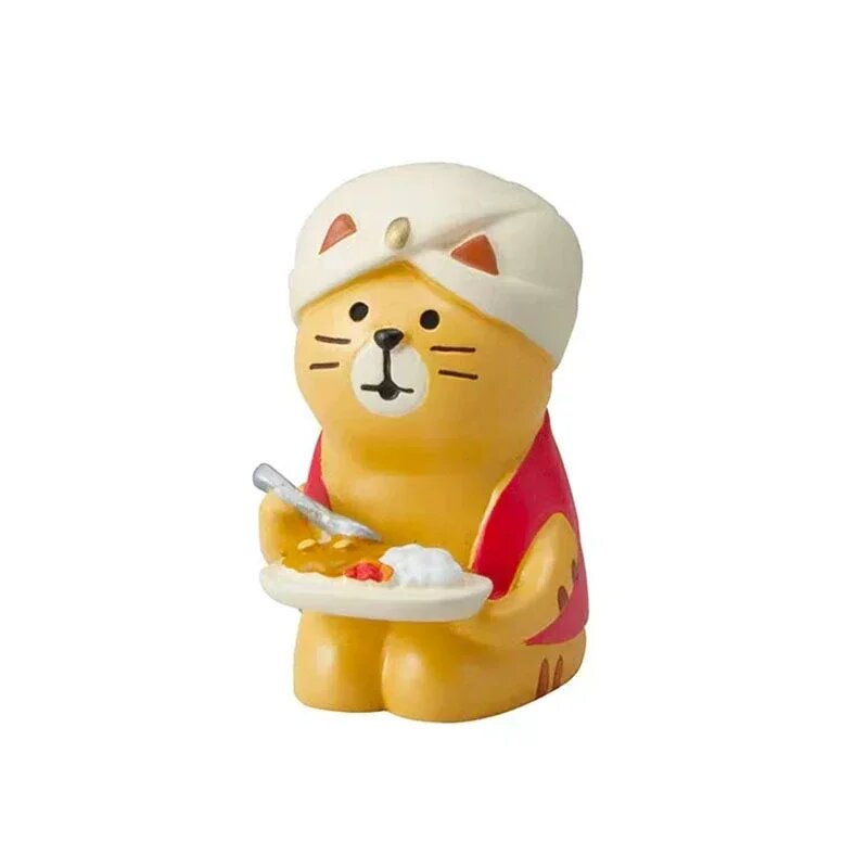 Bread Baking Cake Series Creative Fashion Toys Cat Action Figures Car Interior Desktop Miniatures Resin Ornament Accessories