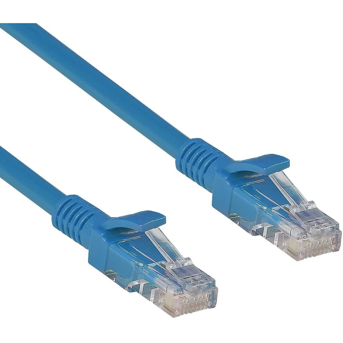 Патч-корд интернет кабель Exegate U/ UTP cat.6 RJ45 - RJ45 2 м синий