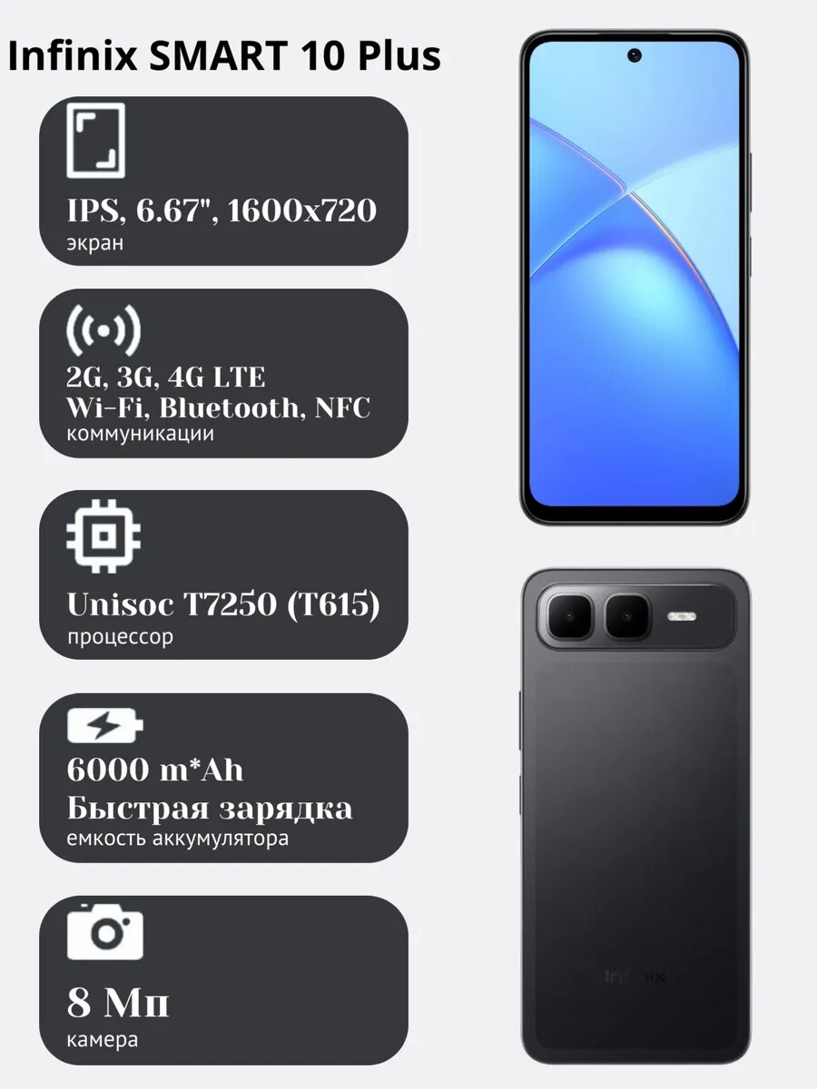 Smart 10 Plus 8/128 Ростест (EAC)