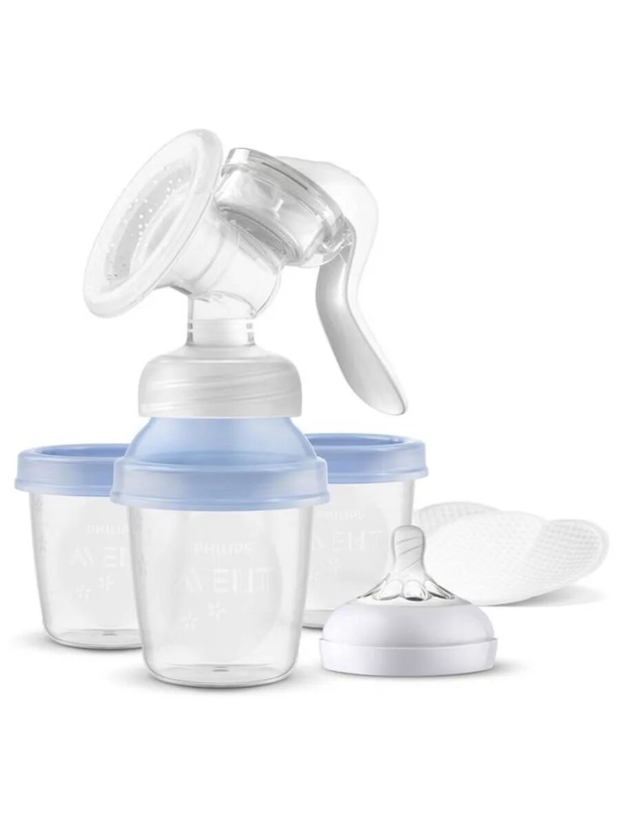 Молокоотсос ручной с контейнерами Philips Avent (SCF430/13)