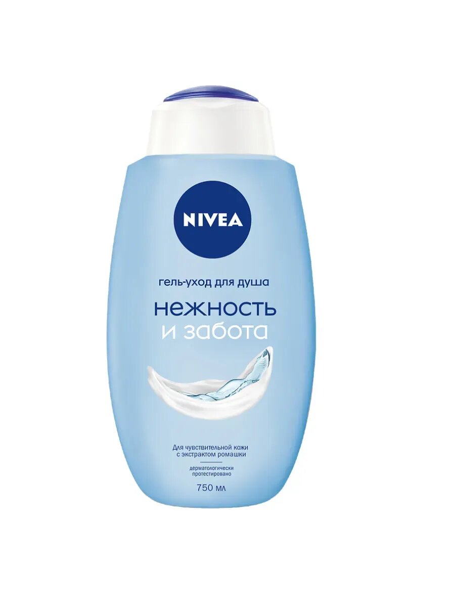Nivea Гель-уход для душа Нежность и Забота 750 мл 1 шт
