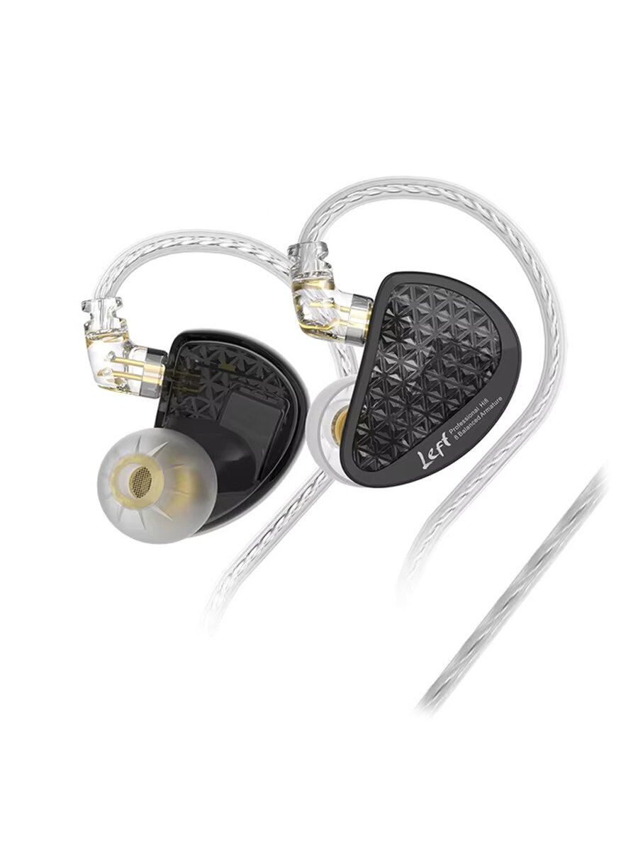 KZ AS16 Pro Hi-IMP Edition без микрофона, черный, наушники проводные