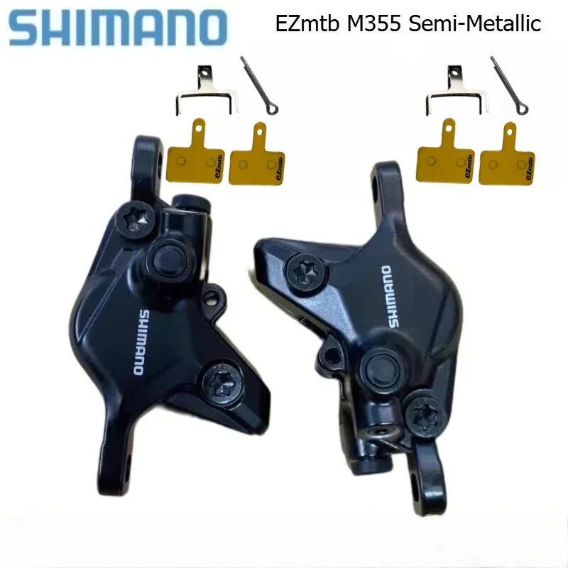 Shimano M355 Дисковые тормоза 2шт, BR-MT410, черный
