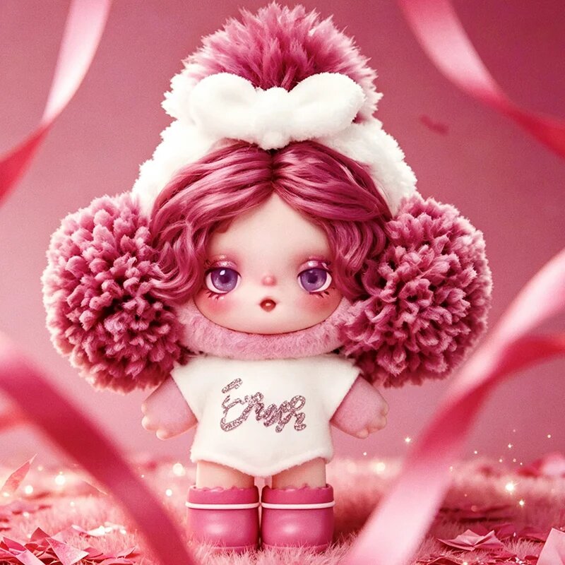 POP MART SKULLPANDA Off Mode Серия Плюшевая кукла-подвеска Розовый, Stay In