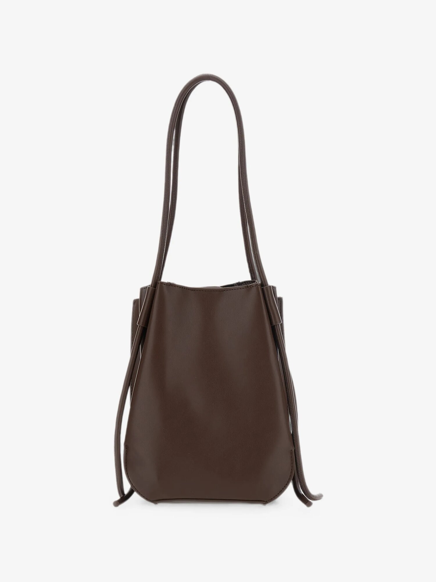 Сумка JW PEI Logo-lettering drawstring tote bag, коричневый — фото 1