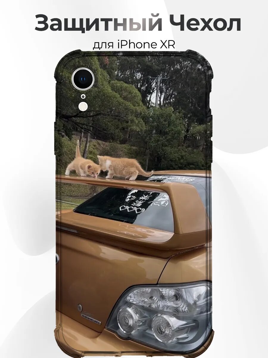 IPhone XR Subaru Impreza STI с котятами