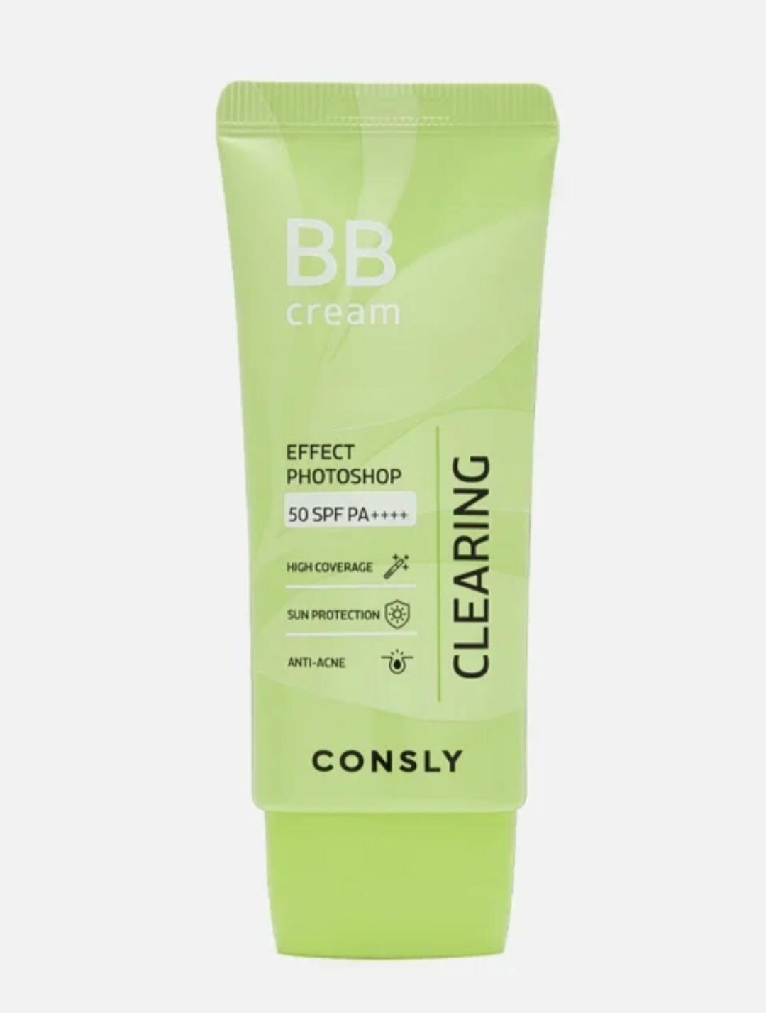 Матирующий BB-крем для лица spf 50 pa++++ CONSLY с эффектом фотошопа Натуральный Бежевый