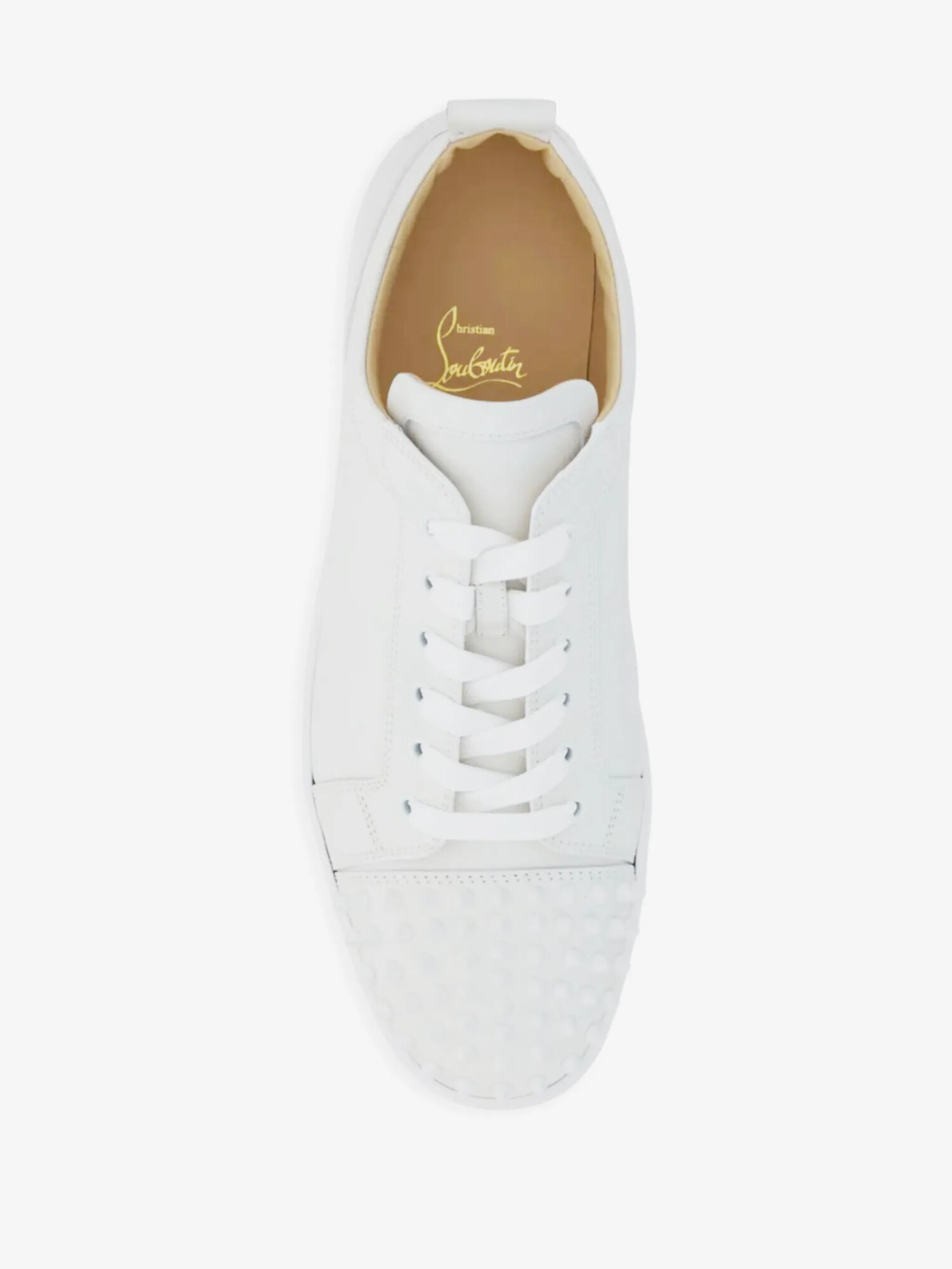 Кроссовки Christian Louboutin Louis Junior Spikes, размер 44,5, белый — фото 1