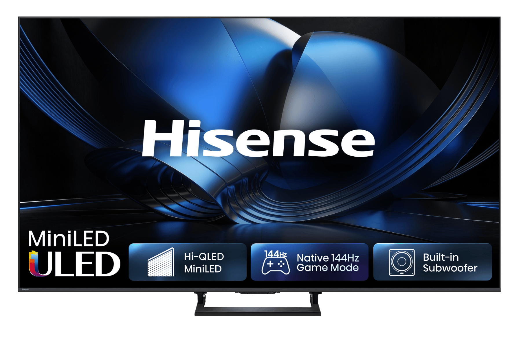 65" Телевизор HISENSE 65U7S Hi-QLED MiniLED, 4K Ultra HD (3840x2180), игровой режим 144 Гц, тонкий корпус Unibody Slim