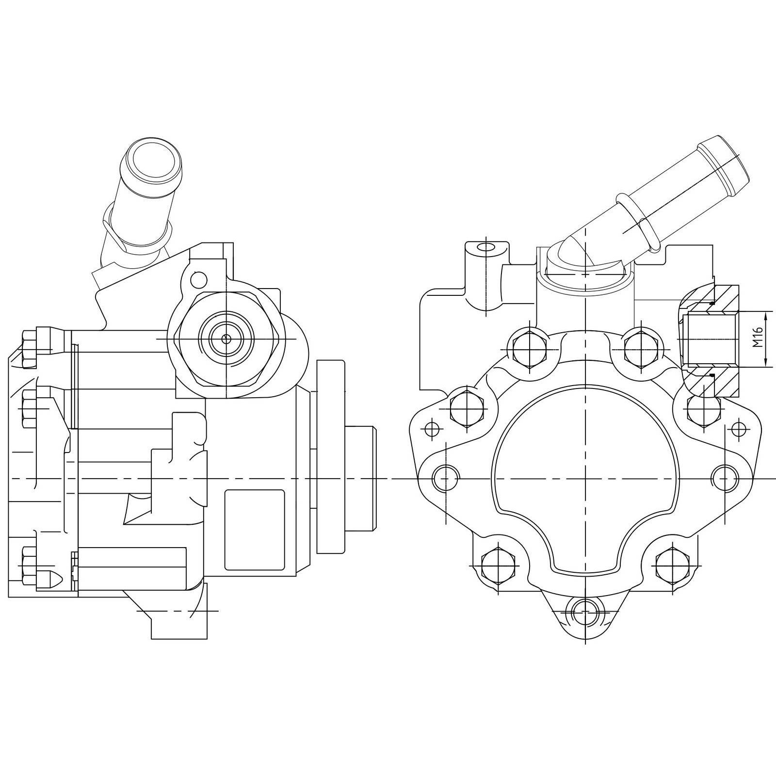 Насос ГУР, для ГАЗ Газель 3302 oem 4202033023407010, 7079955143 арт LPS0304