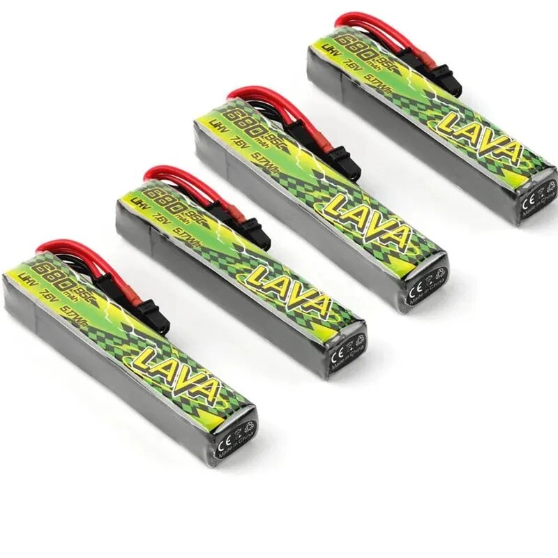 Литиевая батарея LAVA II 2S 580mAh/680mAh 95C 7.6V Battery XT30