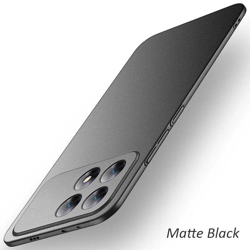 Чехол для POCO X6 5G, Matte Black, пластик
