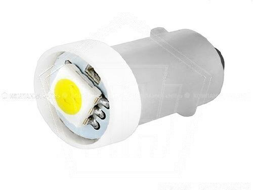 Лампа светодиод 12v т8,5 (t4w) skyway c цоколем ва9s,1 smd диодов, белая, 1-конт. (s08201221)