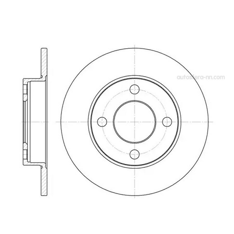 REMSA 612000 Тормозной диск REMSA 612000