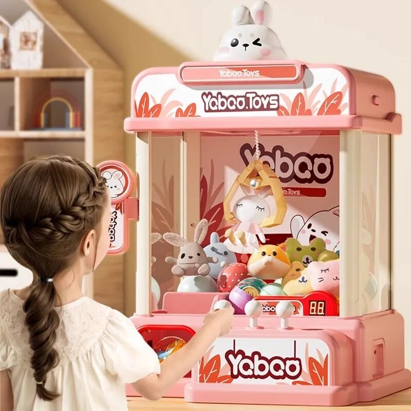Игровой автомат для дома с когтем, средний базовый вариант с динозавром: 10 игрушек и 10 капсул, зеленый, ABS-пластик