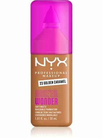 Тональный крем NYX Professional Makeup Make Em Wonder, оттенок 23 Golden Caramel, 30 мл