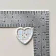Винтажные пуговицы с сердечками 10 шт.
