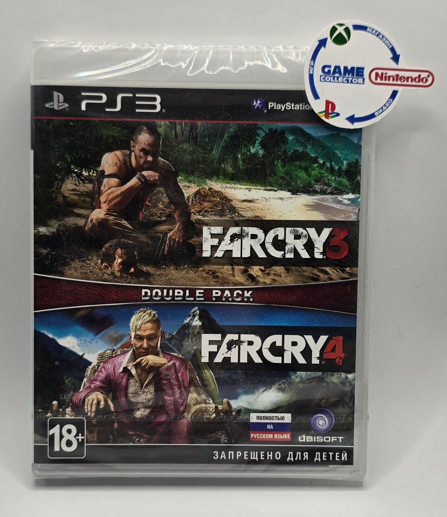 Две игры на диске Far Cry 3 + Far Cry 4 для Sony PlayStation 3 полностью на русском языке