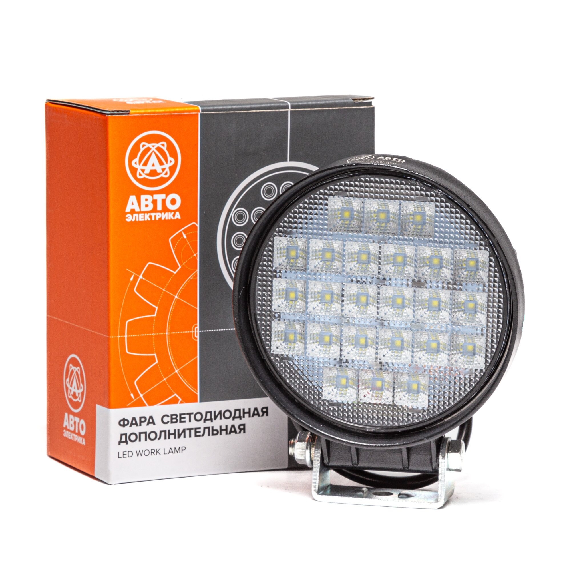 Фара светодиодная дополнительная, 12/24В, 24LED, круглая, арт. AE72R24LED65PC АвтоЭлектрика