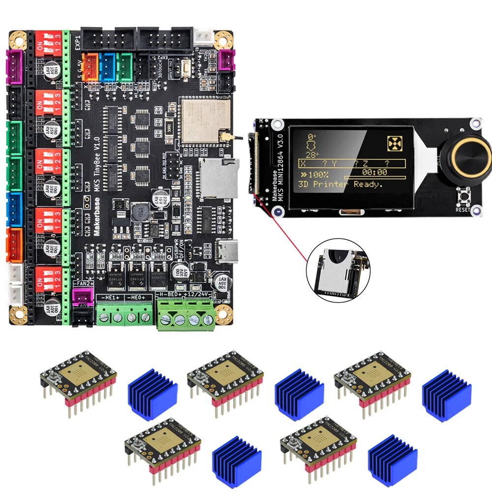 MKS TinyBee Материнская плата для 3D-принтера, Package 8