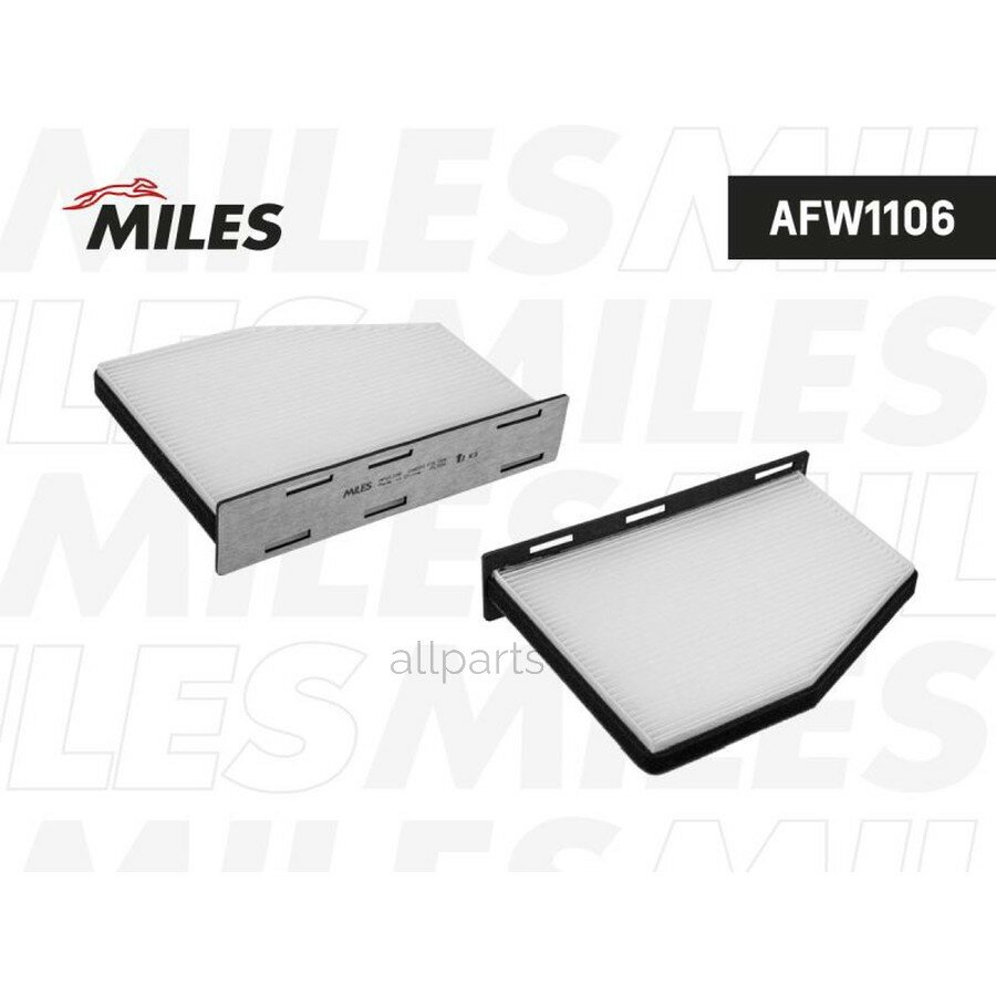 MILES AFW1106 Фильтр салона AUDI A3/TT/SKODA OCTAVIA 04-/VW G5/PASSAT/TIGUAN