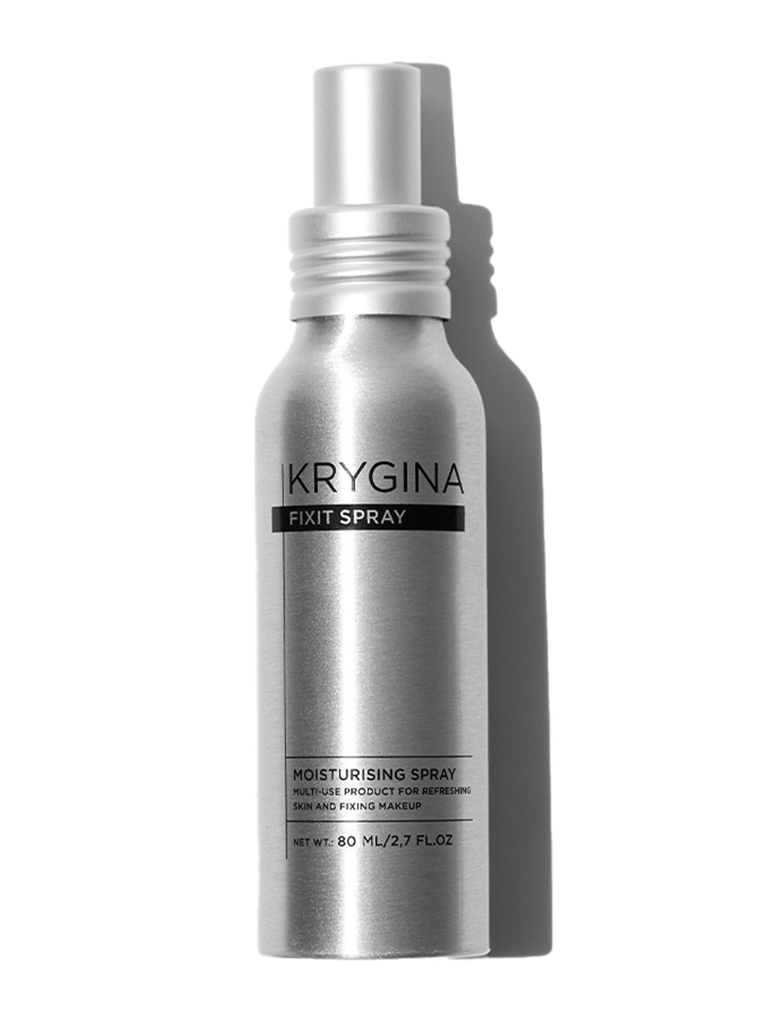KRYGINA cosmetics Спрей фиксатор макияжа, праймер для лица под макияж Fixit Spray 3в1, 80 мл