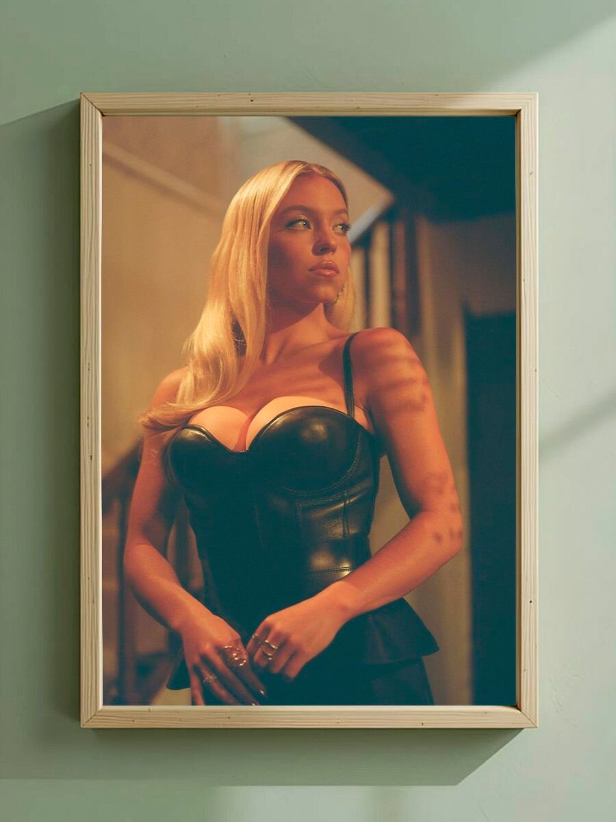 Постер, плакат на стену "Сидни Суини Sydney Sweeney" 42 см х 29,7 см (А3)