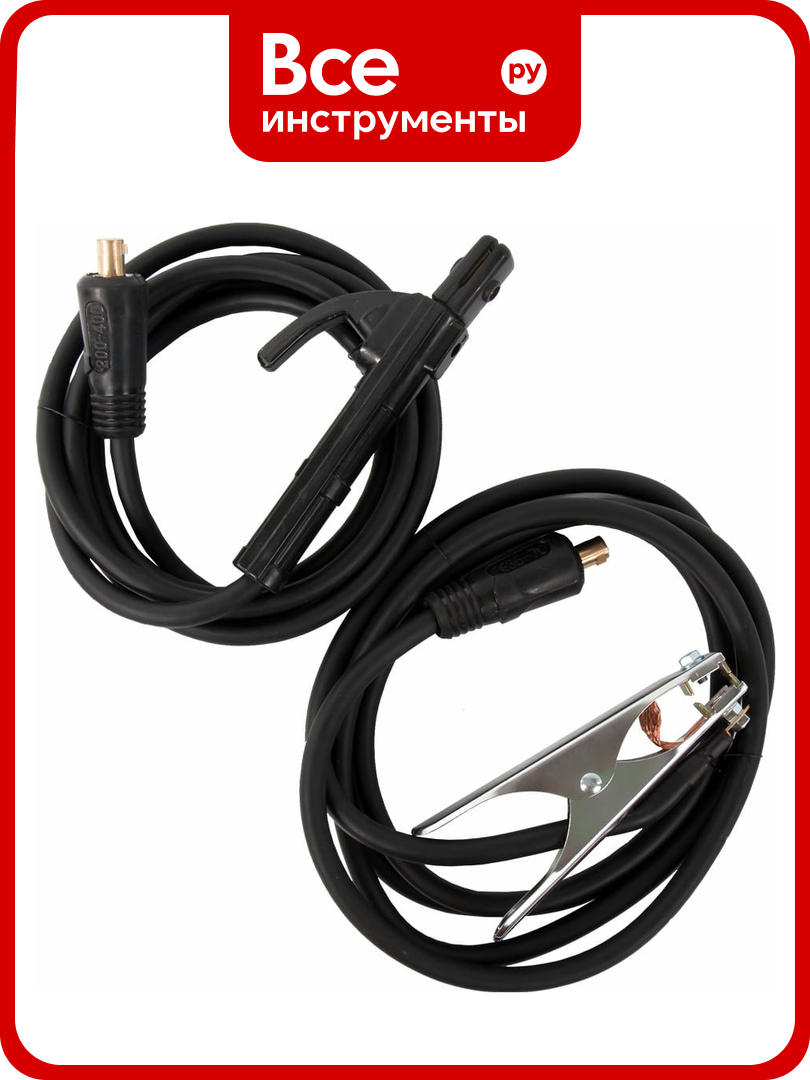 Комплект сварочных проводов KIT-30 (300 А; TK 35-50) QUATTRO ELEMENTI 641-985, работы со сварочными